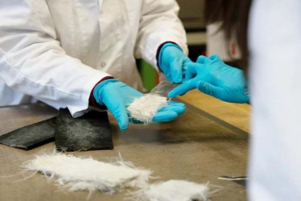 Boat recycling: mobile units to separate fiber and resin